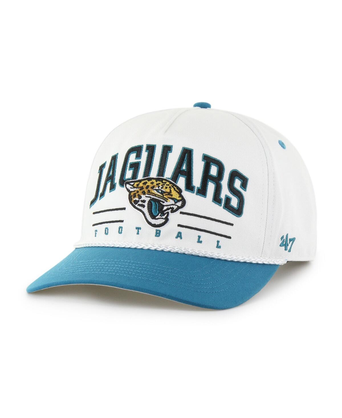 Click here for 47 Brand Mens White/Teal Jacksonville Jaguars Rosc... prices
