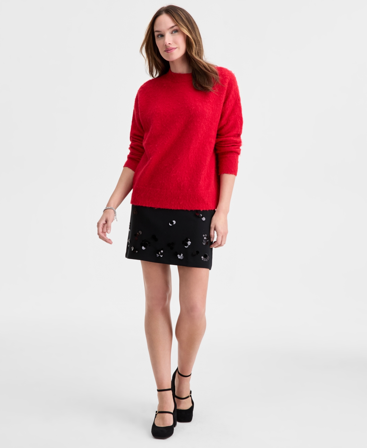 Click here for On 34th Womens Brushed-Knit Relaxed Crewneck Sweat... prices