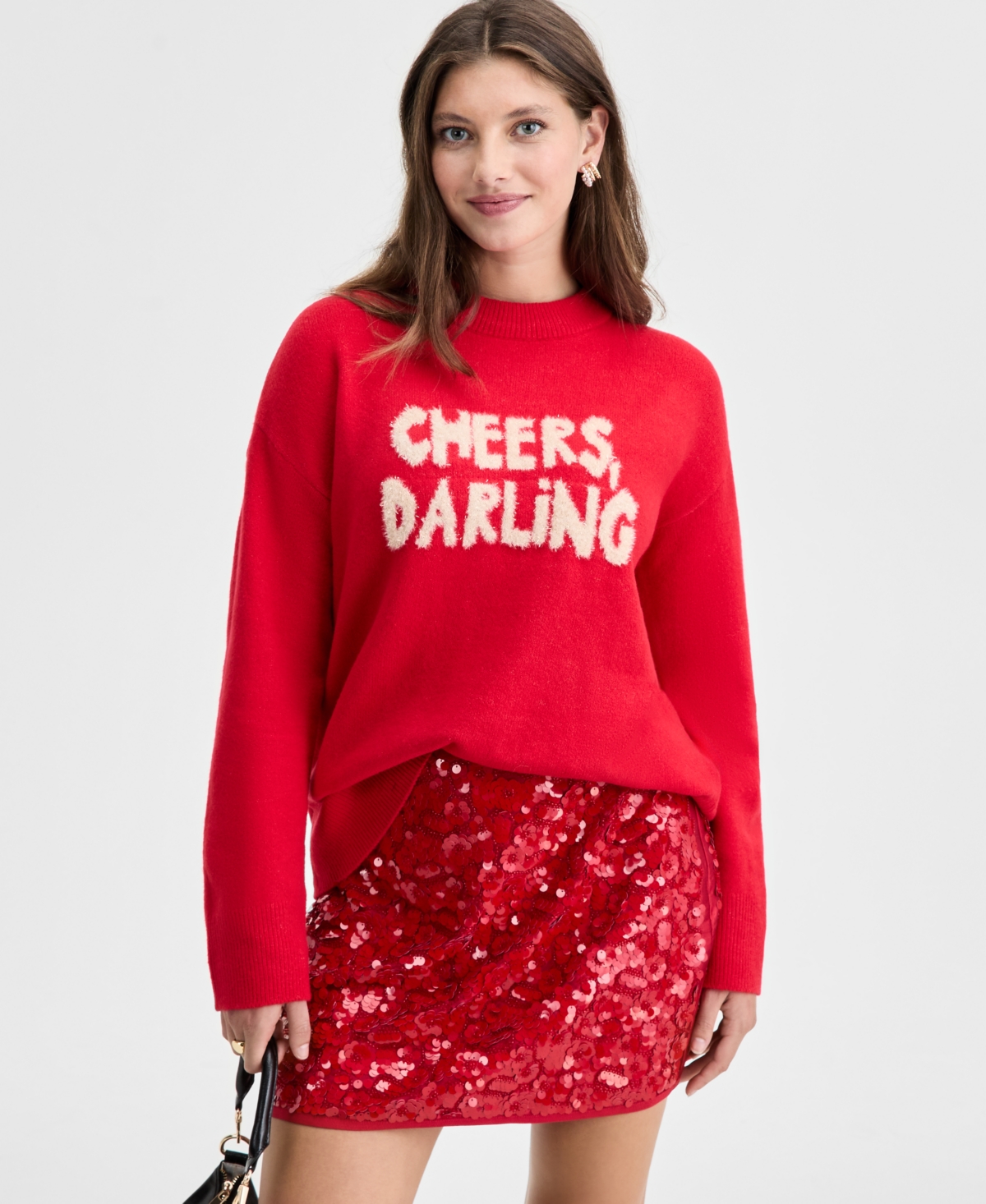 Click here for On 34th Womens Cheers Darling Crewneck Sweater  Ma... prices