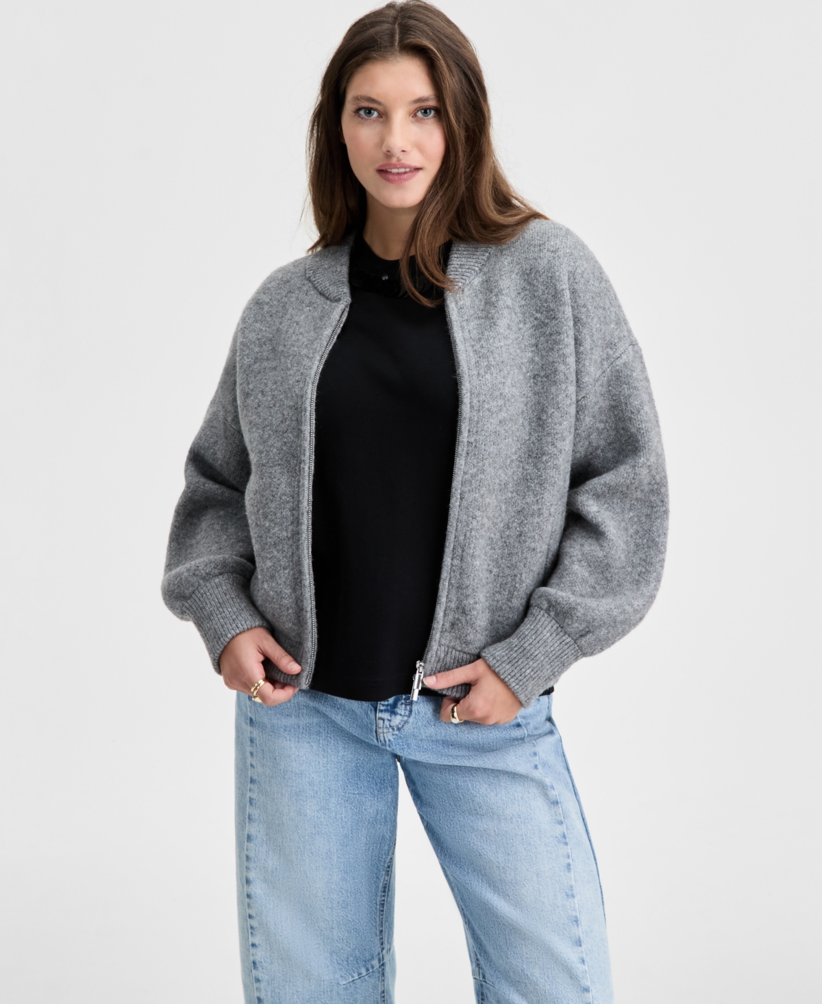 Click here for On 34th Womens Sweater-Knit Bomber Jacket  Macys E... prices