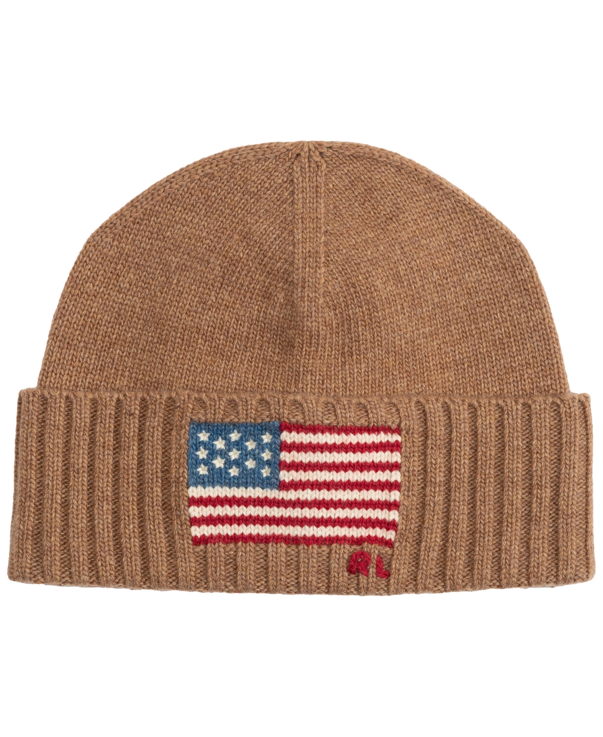 Click here for Polo Ralph Lauren Mens Flag Beanie - Tan prices