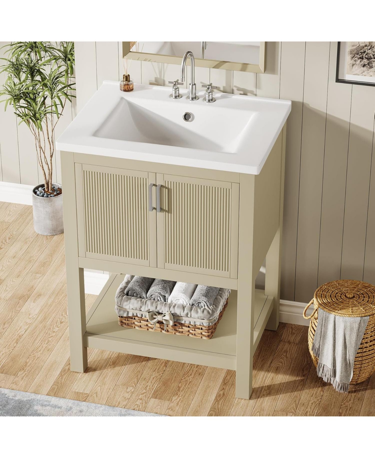 Click here for Tribesigns 24" Bathroom Vanity with Sink  Mod... prices