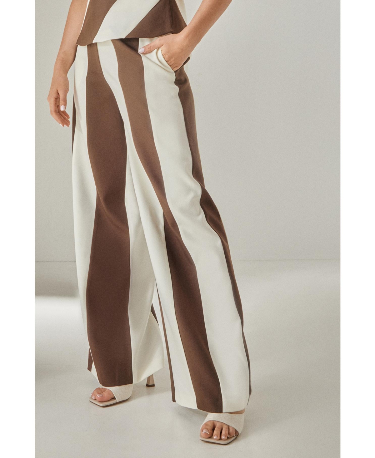 Click here for Nasty Gal Womens Stripe Tailored Wide Leg Pants -... prices