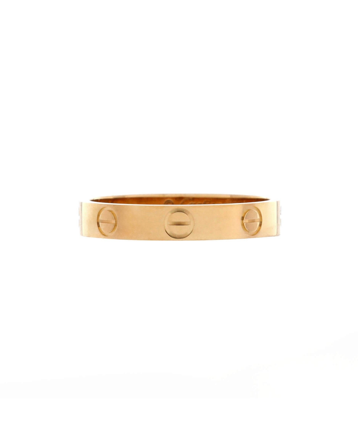 Click here for Pre-Owned Cartier Love Wedding Band Ring - 18k yel... prices