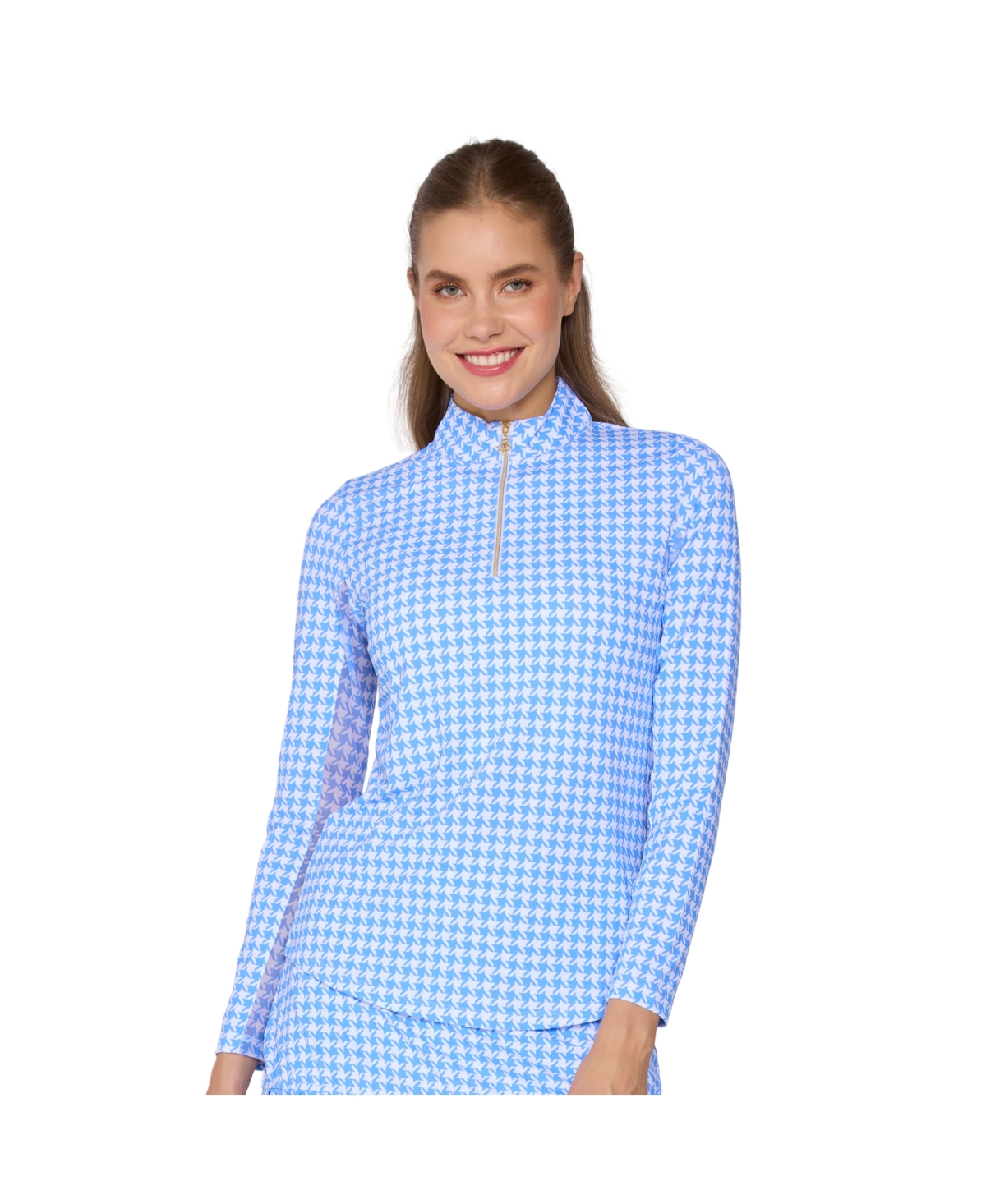 Click here for G Lifestyle Long Sleeve Mock Neck Top - Bt. Peri H... prices