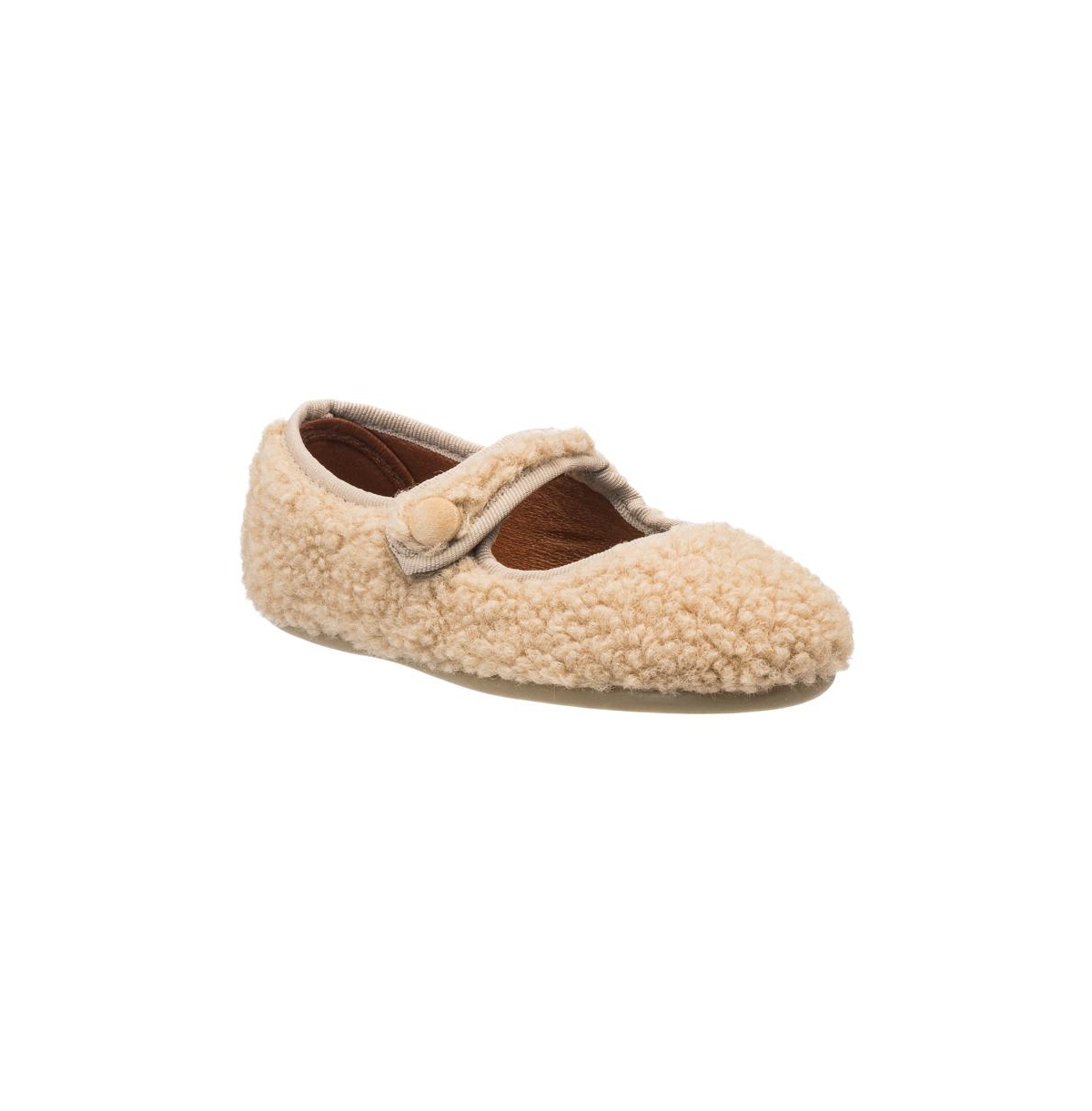 Click here for Elephantito Child Girls Shearling Mary Jane - Beig... prices