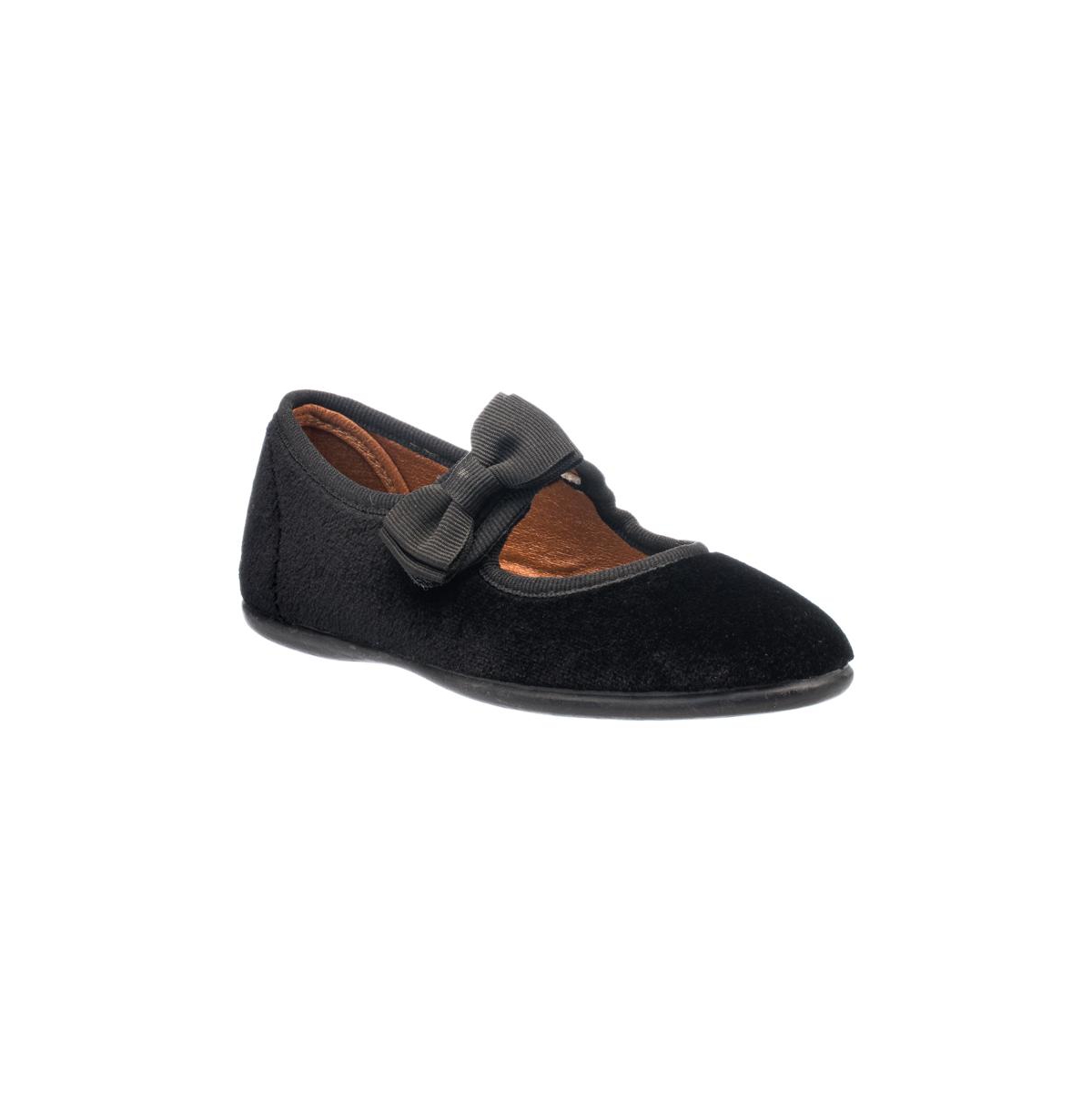 Click here for Elephantito Child Girls Velvet Bow Mary Jane - Bla... prices
