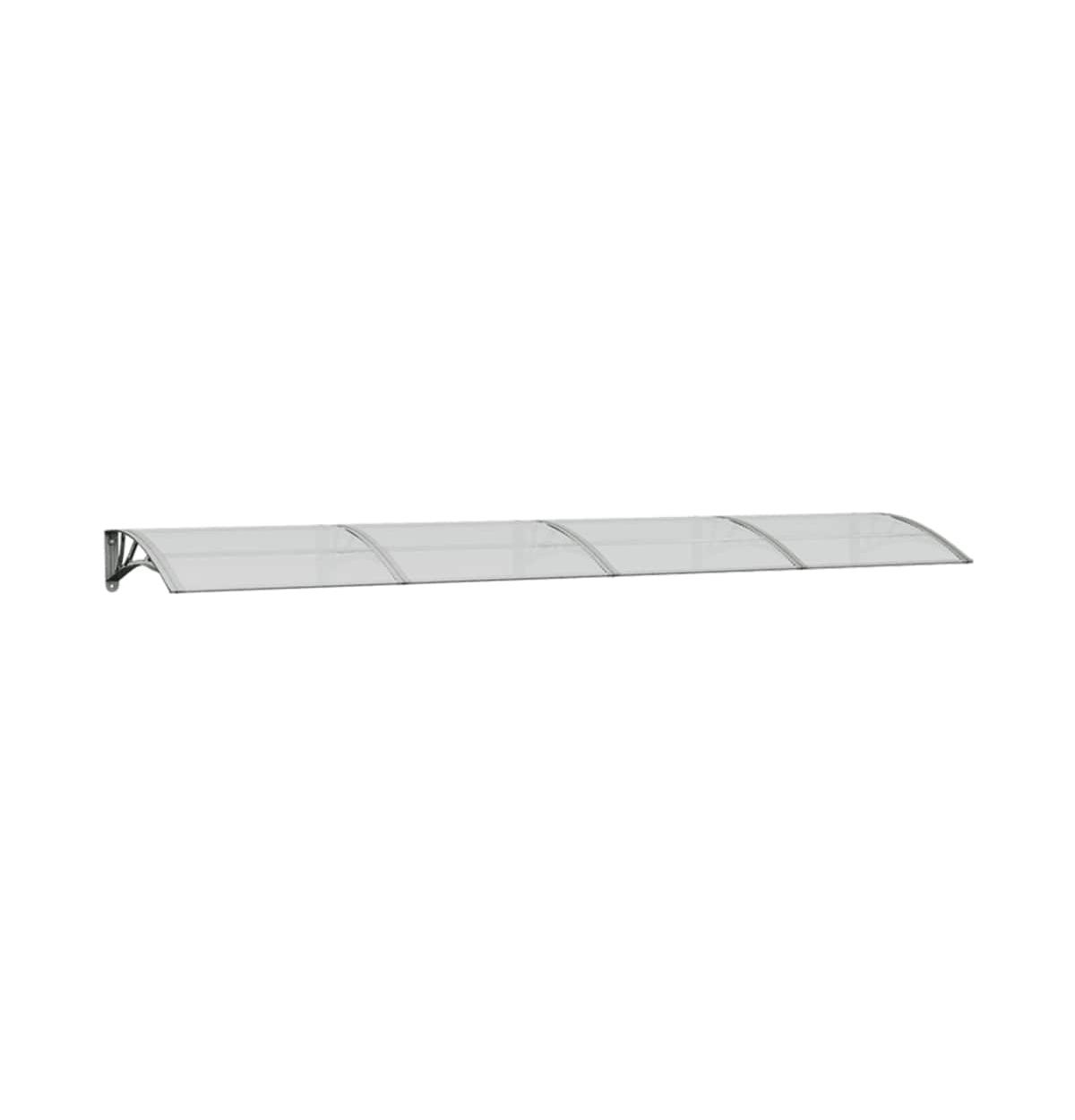 Click here for Door Canopy Gray and Transparent 137.8"x29.5&... prices