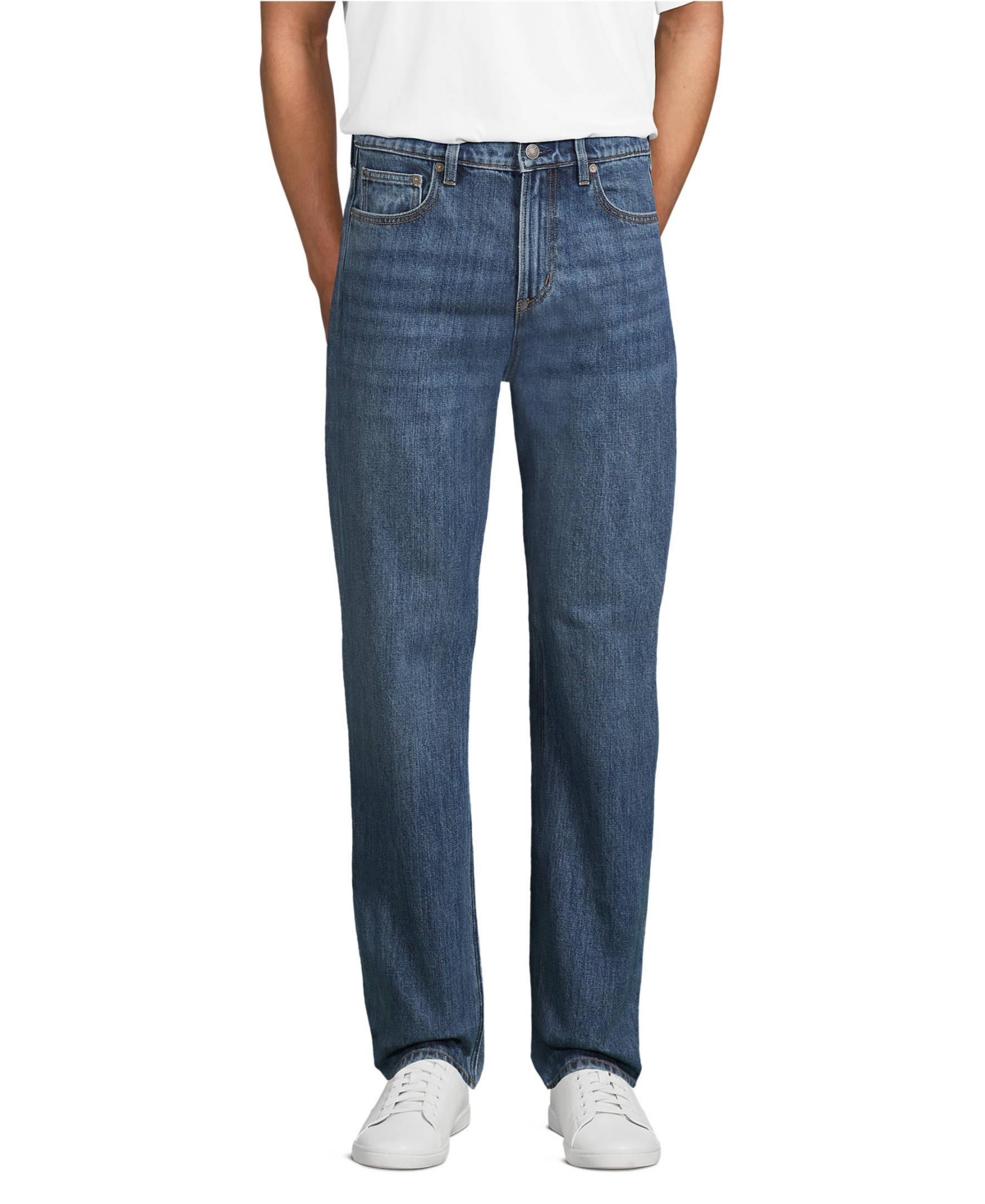 Click here for Lands End Mens Rigid Comfort Waist Classic Fit Jea... prices