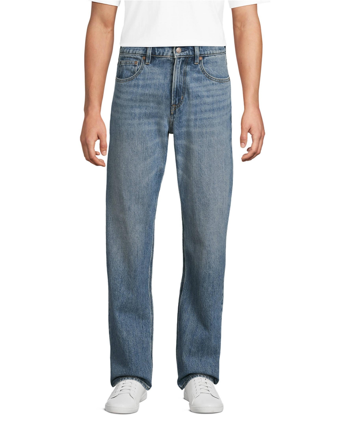 Click here for Lands End Mens Rigid Comfort Waist Classic Fit Jea... prices