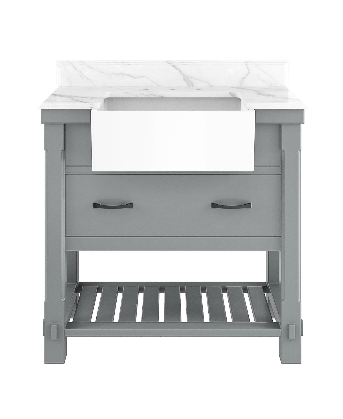 Click here for Casainc 36-Inch Solid Wood Bathroom Vanity with Qu... prices