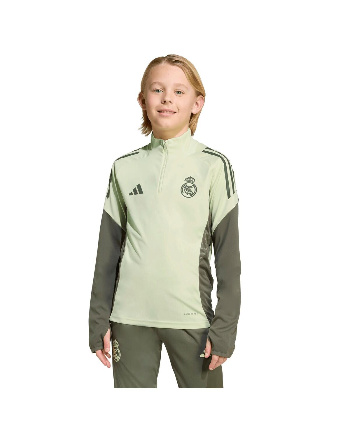 Click here for Adidas Big Boys and Girls Green Real Madrid 2025/2... prices