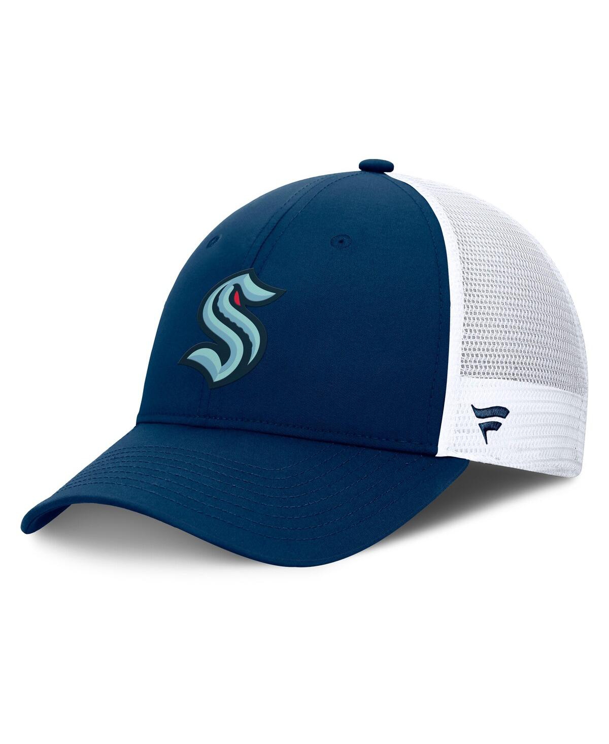 Click here for Fanatics Mens Deep Sea Blue/White Seattle Kraken A... prices