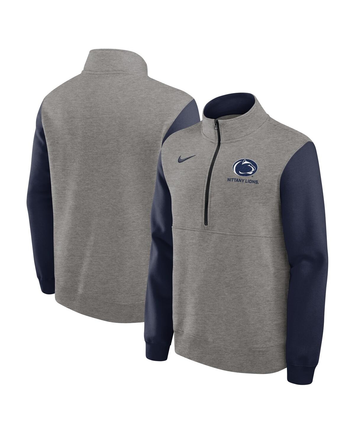 Click here for Nike Mens Heather Gray/Navy Penn State Nittany Lio... prices