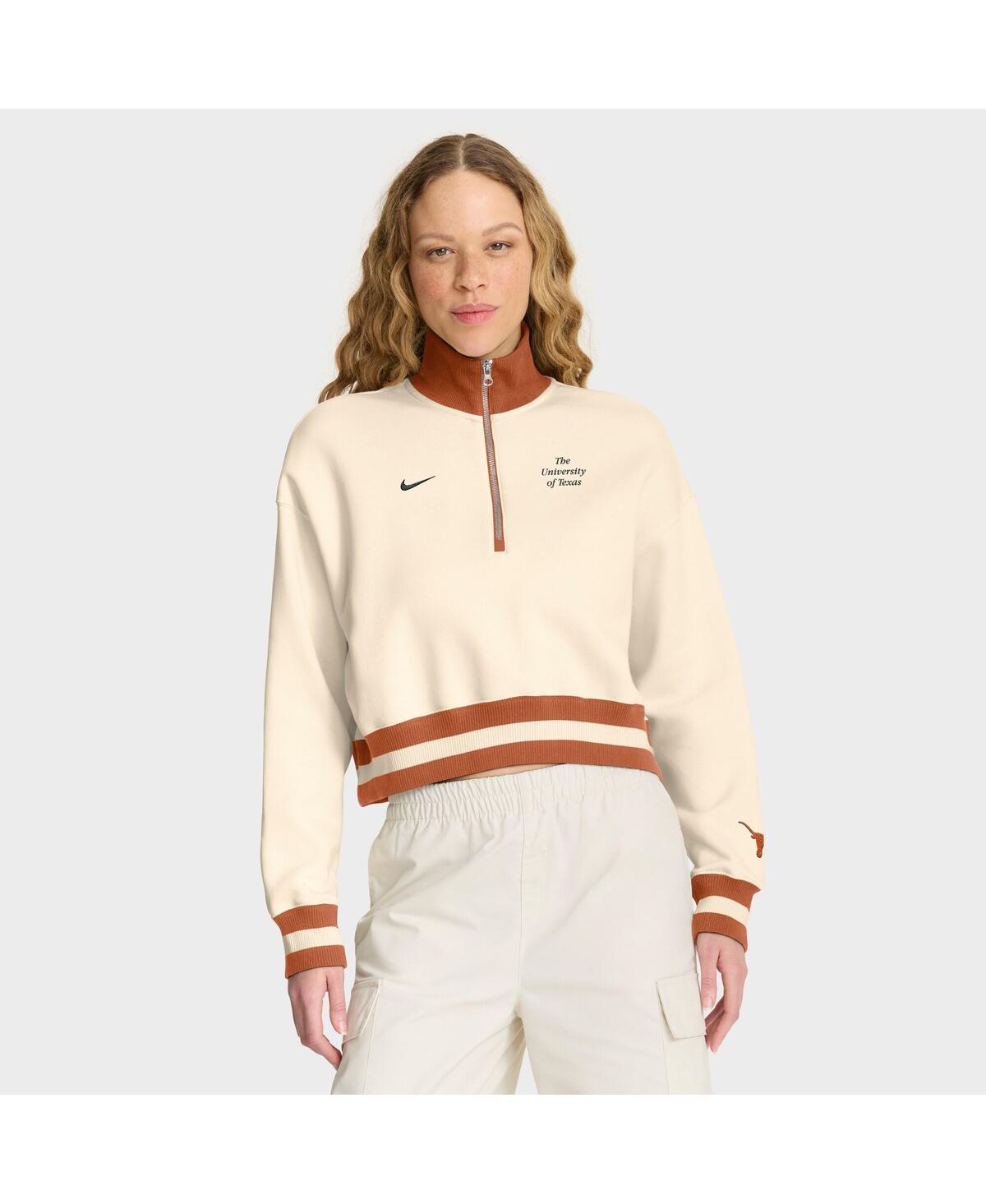 Click here for Nike Womens Tan Texas Longhorns Legacy Half-Zip Sw... prices