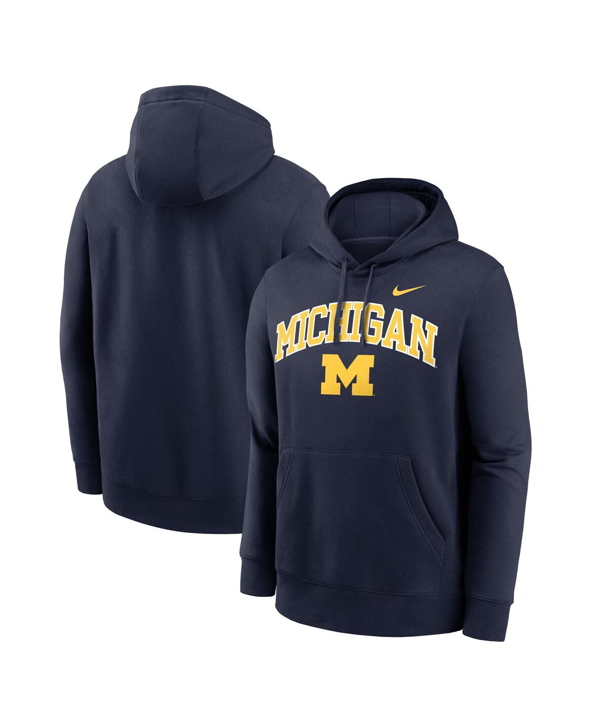 Click here for Nike Mens Navy Michigan Wolverines Club Fleece Arc... prices