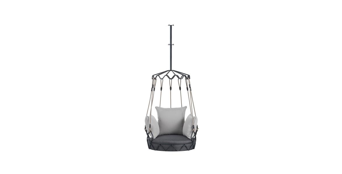 Click here for Flynama Gray Outdoor Hanging Swing Chair with 8 In... prices