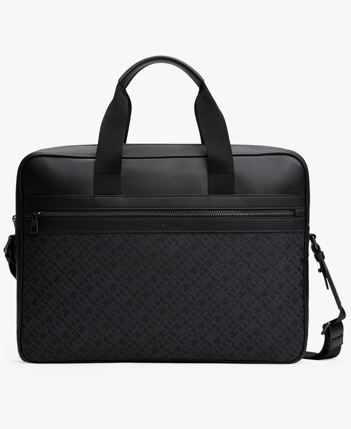 Click here for Tommy Hilfiger Mens Monogram Computer Bag - Black prices