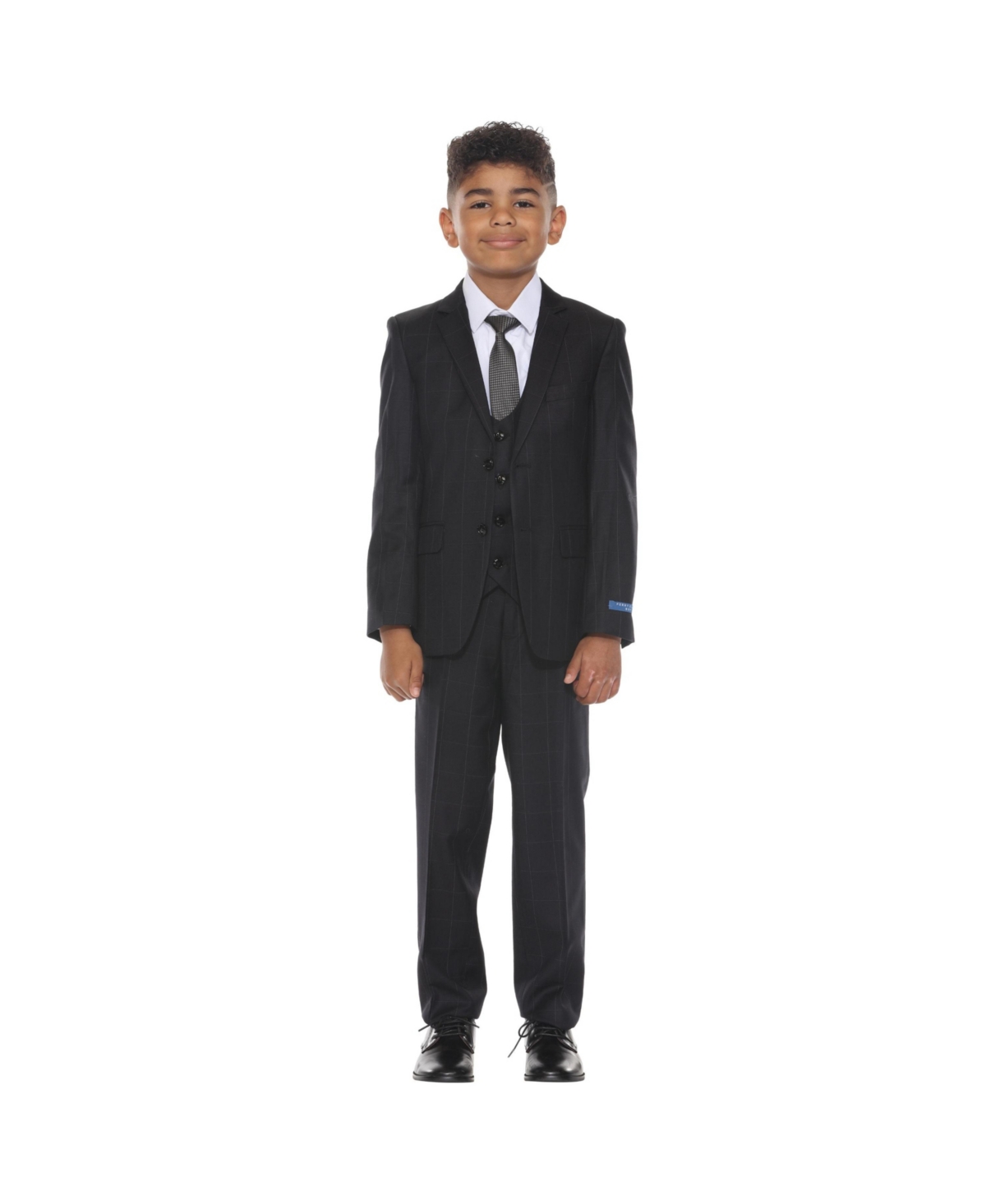 Click here for Perry Ellis Little Boys 5 Piece Windowpane Suit Ve... prices