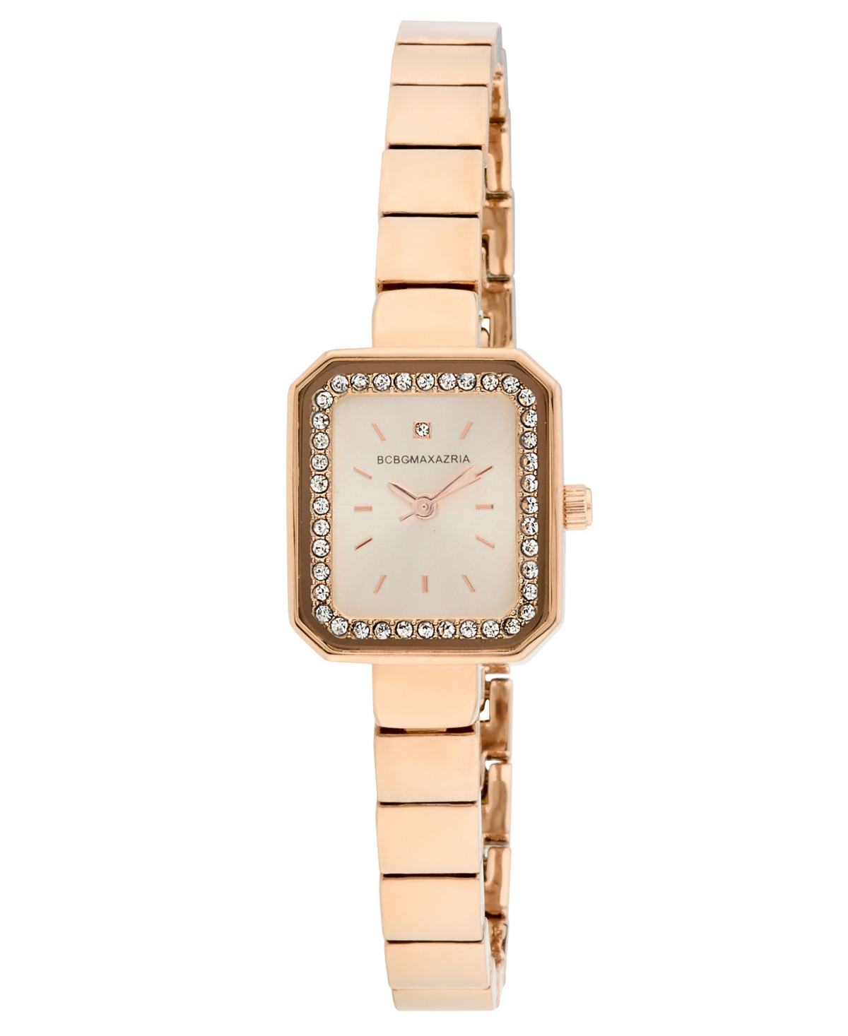 Click here for Bcbgmaxazria Womens Rose Gold Stainless Steel Brac... prices