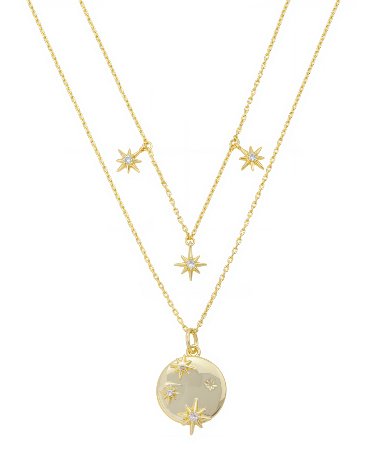 Click here for Unwritten Cubic Zirconia Celestial Pendant Layered... prices