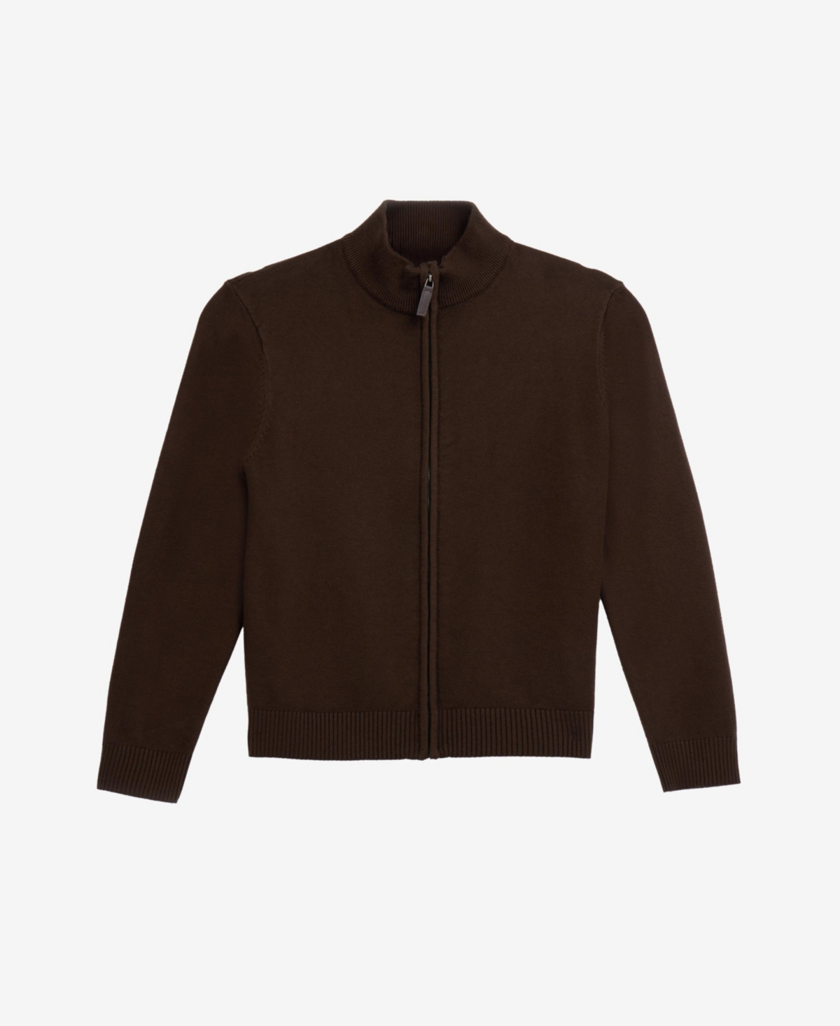 Click here for Xray Boys Full Zip Cardigan Sweater - Brown prices