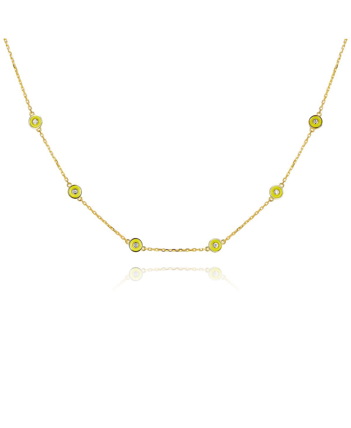 Click here for Anna Zuckerman Petit Bubble Necklace in Yellow - Y... prices