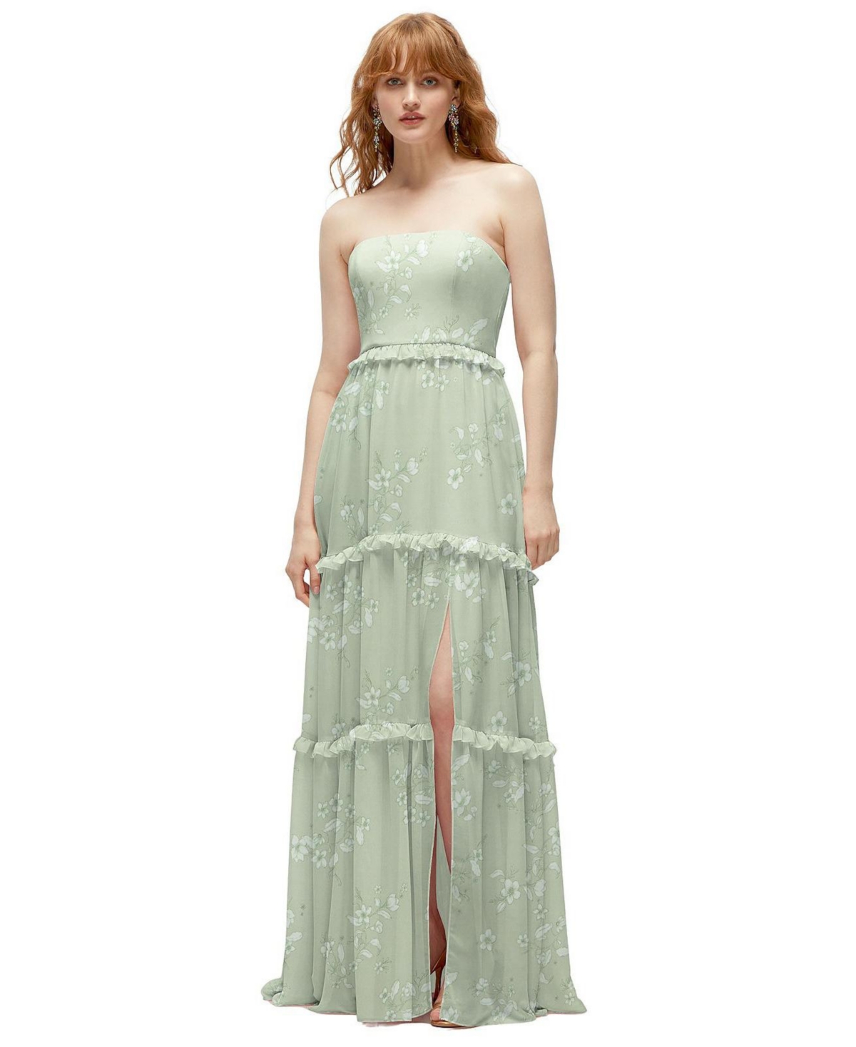 Click here for After Six Strapless Chiffon Maxi Dress with Tiered... prices