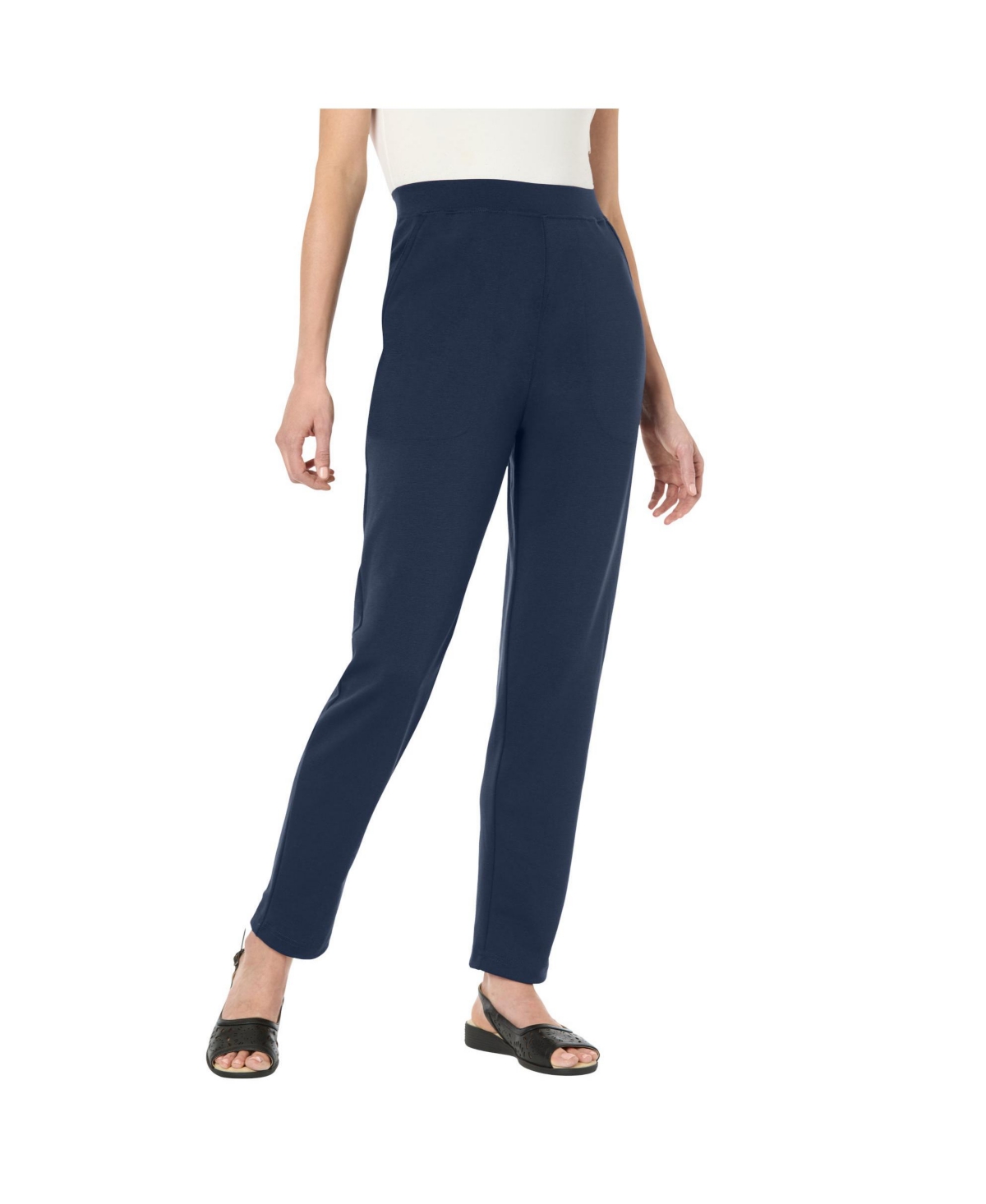 Click here for Woman Within Womens Within Straight Leg Ponte Knit... prices