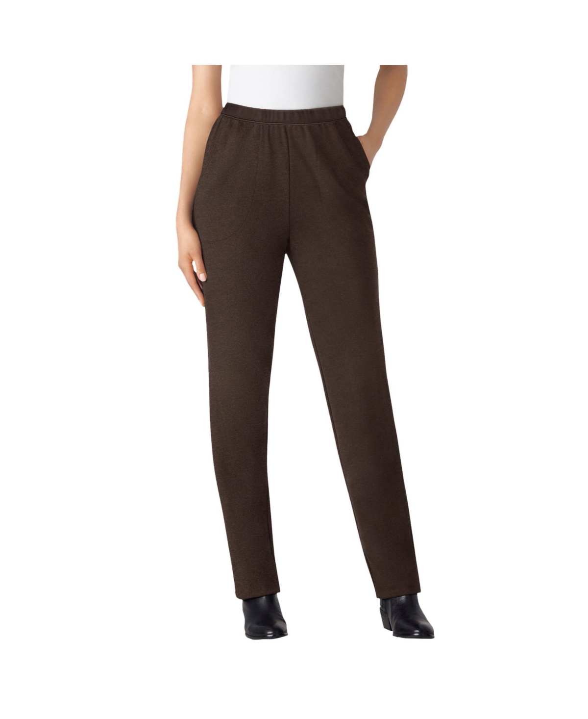 Click here for Woman Within Womens Within Straight Leg Ponte Knit... prices