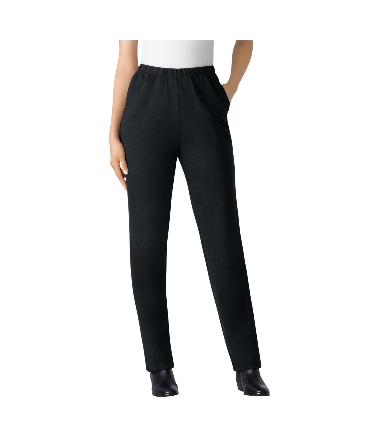Click here for Woman Within Womens Within Tall Straight Leg Ponte... prices