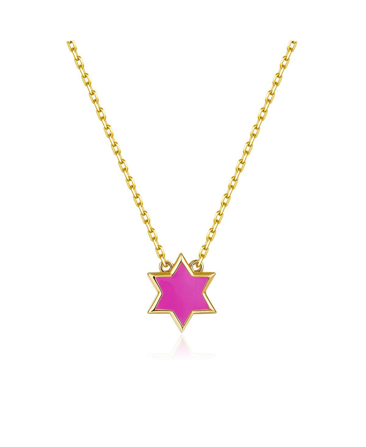 Click here for Anna Zuckerman Petit Star of David Necklace in Ros... prices