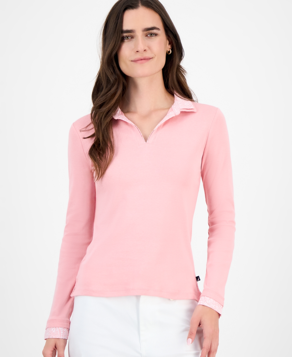 Click here for Nautical Jeans Womens Double-Collar Long-Sleeve To... prices