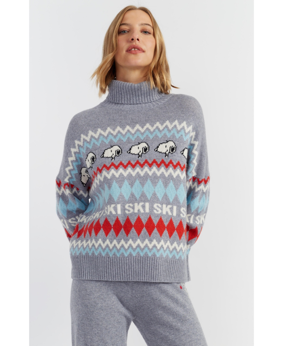 Click here for Chinti & Parker Womens Wool-Cashmere Snoopy Ski Fa... prices
