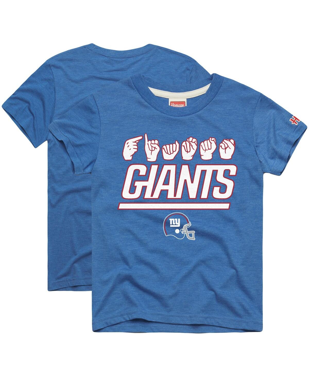 Click here for Homage Big Boys and Girls Royal New York Giants Lo... prices
