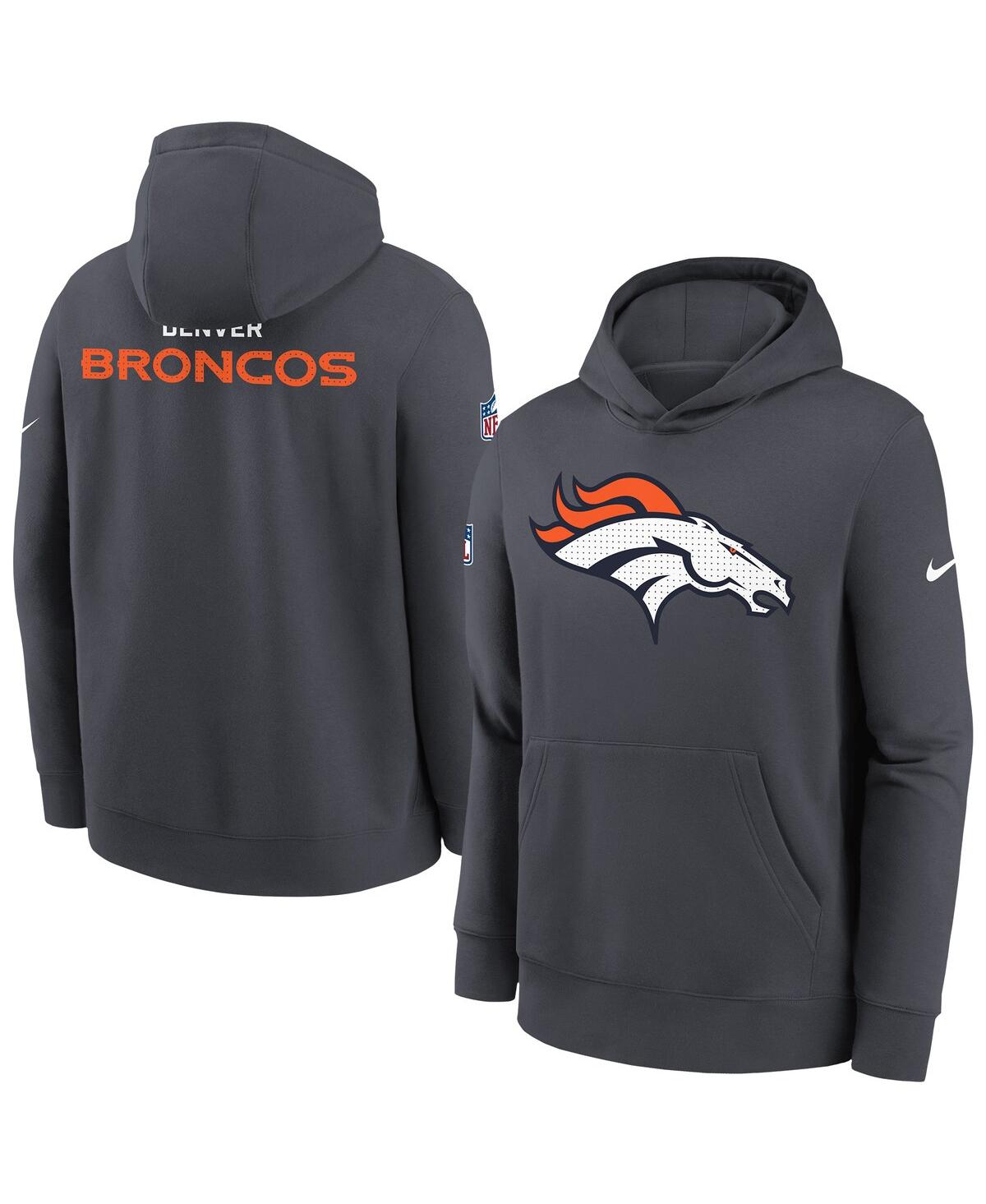 Click here for Nike Big Boys and Girls Gray Denver Broncos Sideli... prices