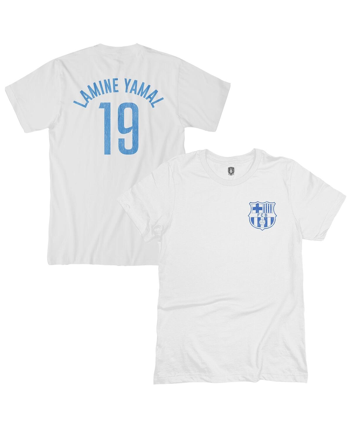 Click here for 1863FC Mens Lamine Yamal White Barcelona Player T-... prices