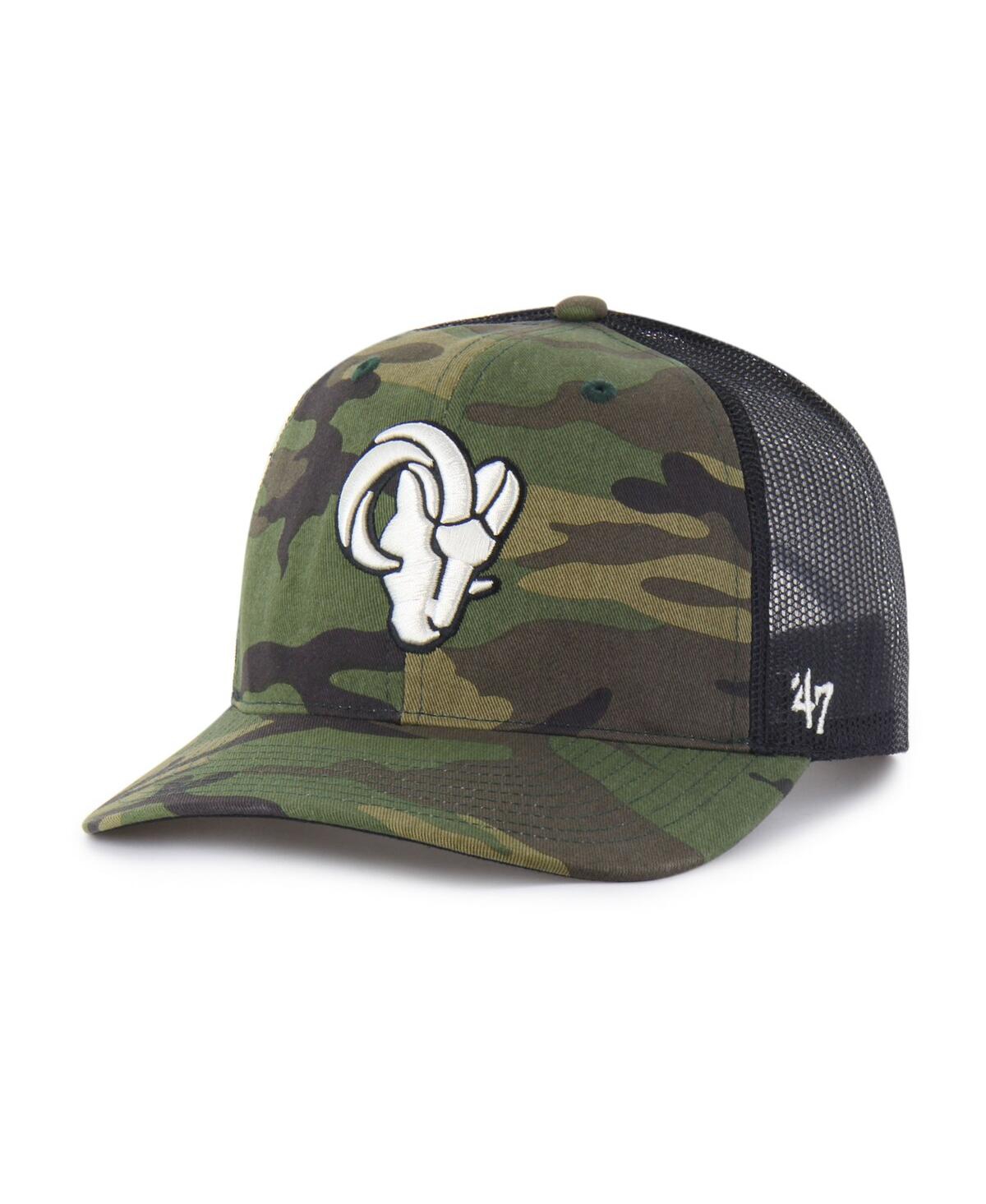 Click here for 47 Brand Mens Camo Los Angeles Rams Trucker Adjust... prices