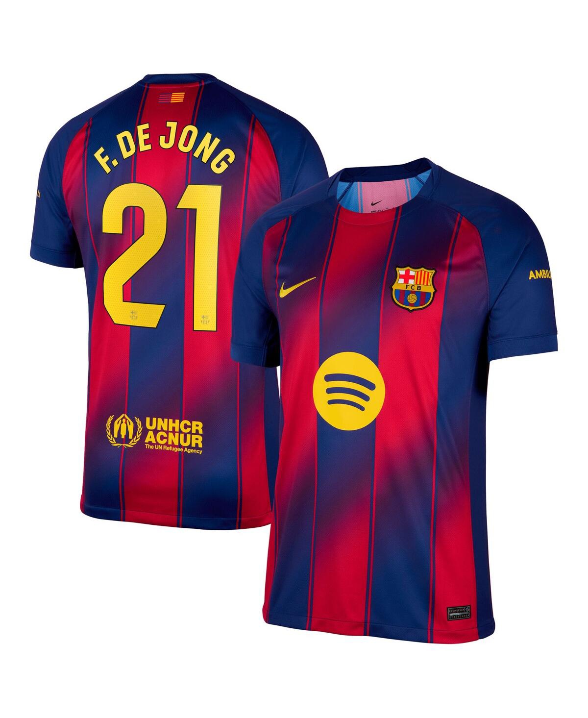 Click here for Nike Mens Frenkie de Jong Navy Barcelona 2025/26 H... prices