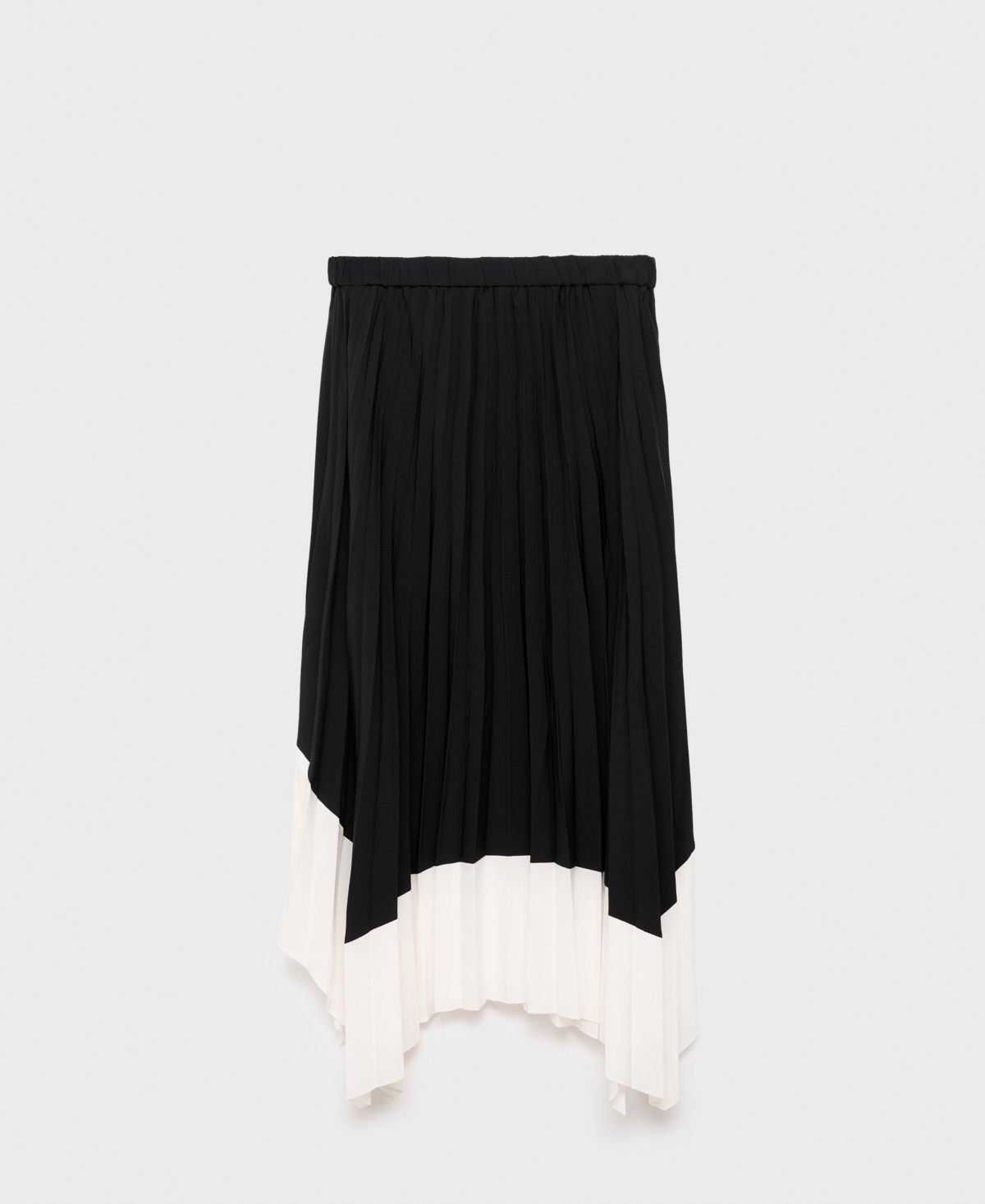 Click here for Mango Womens Pleated Asymmetric Skirt - Black prices