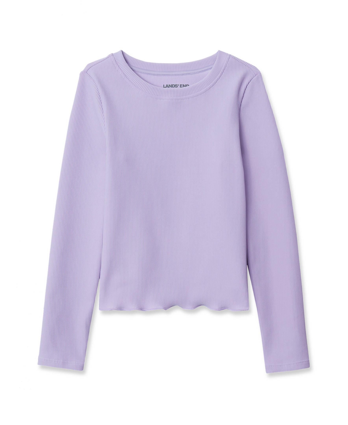 Click here for Lands End Girls Active Long Sleeve Rib Knit Top -... prices