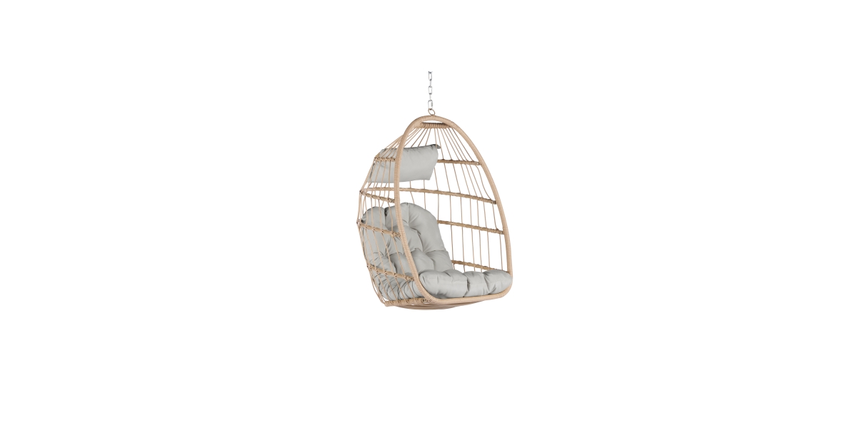 Click here for Flynama 55 Inch Outdoor Rattan Egg Swing Chair wit... prices