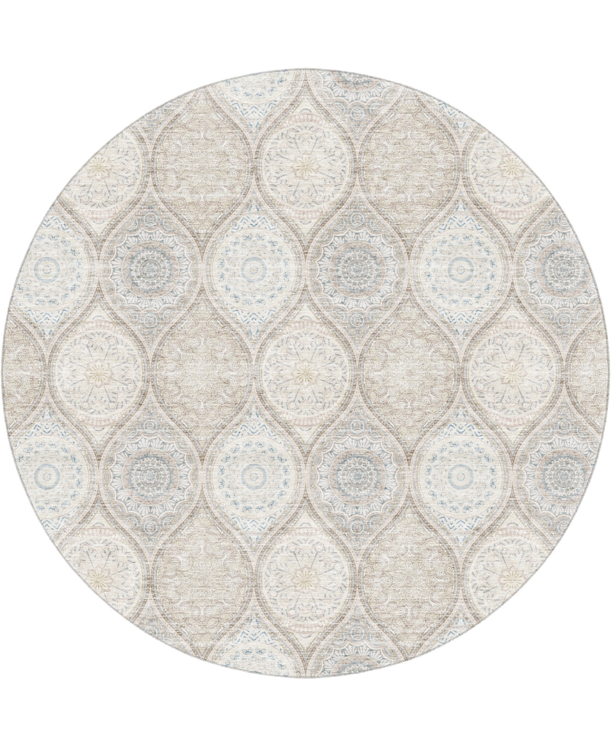 Click here for Dalyn Neo NO7 8x8 Round Area Rug - Ivory  Tan prices