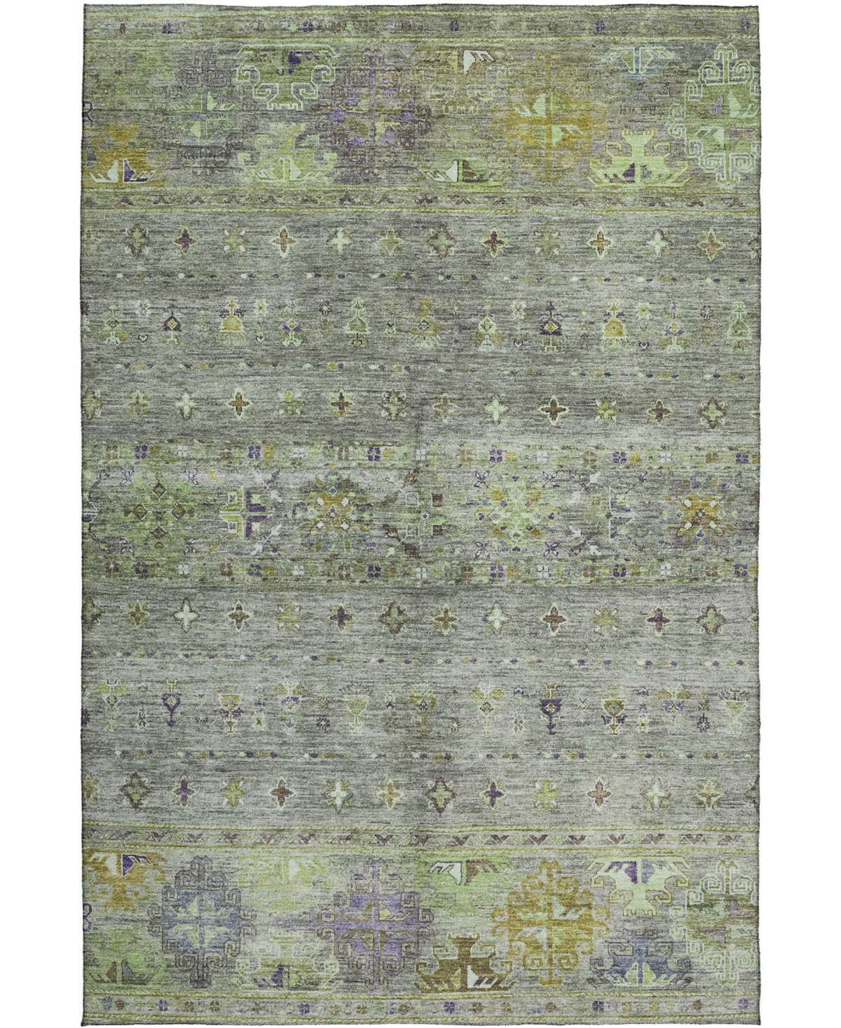 Click here for Dalyn Karaj KJ5 10x14 Area Rug - Green  Gray prices