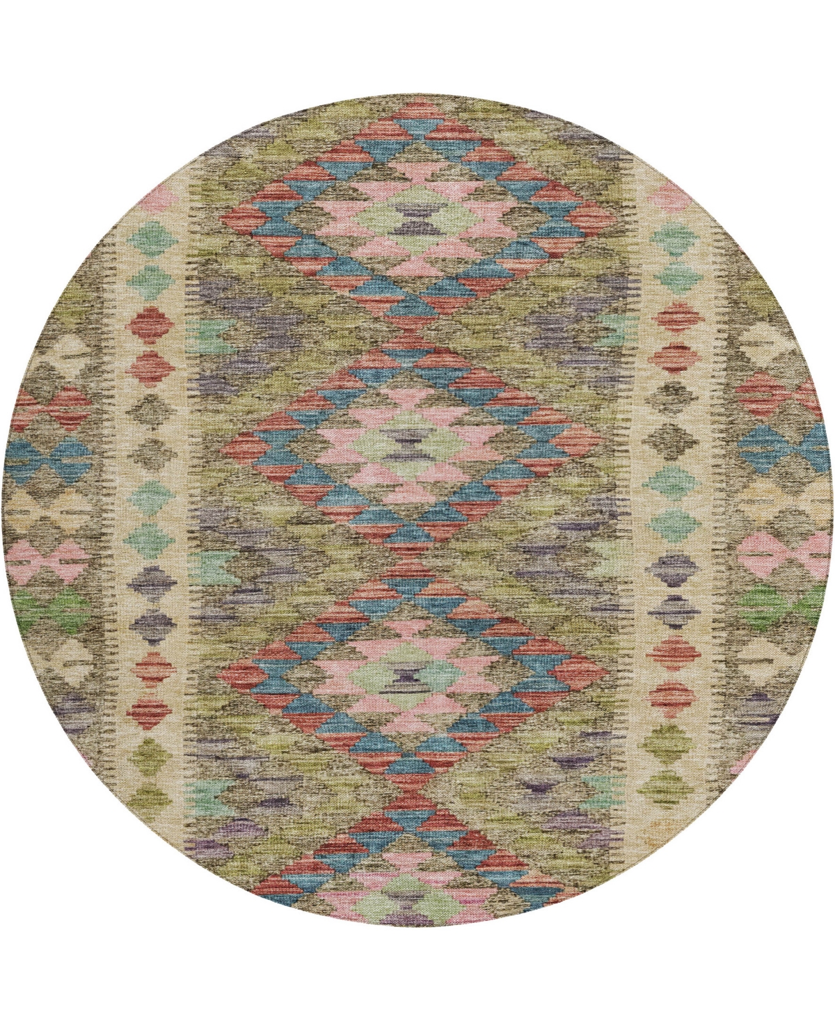 Click here for Dalyn Solace SL13 8x8 Round Area Rug - Green prices