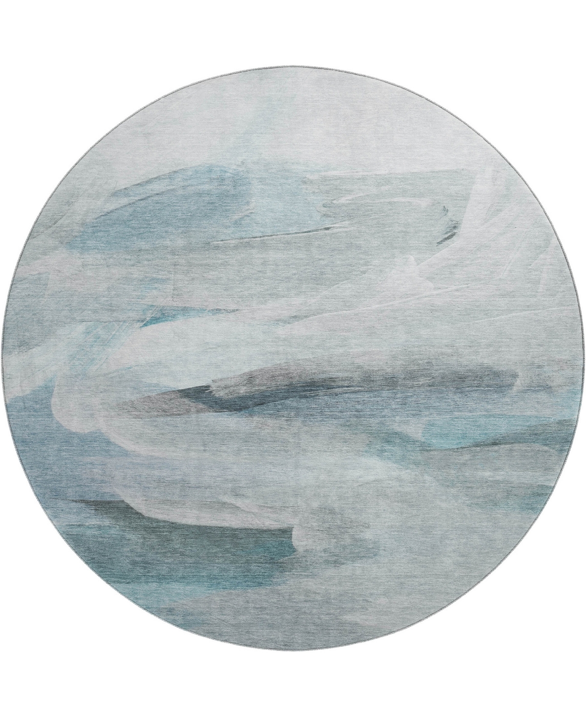 Click here for Dalyn Ravenna RN11 8x8 Round Area Rug - Blue  Gray prices