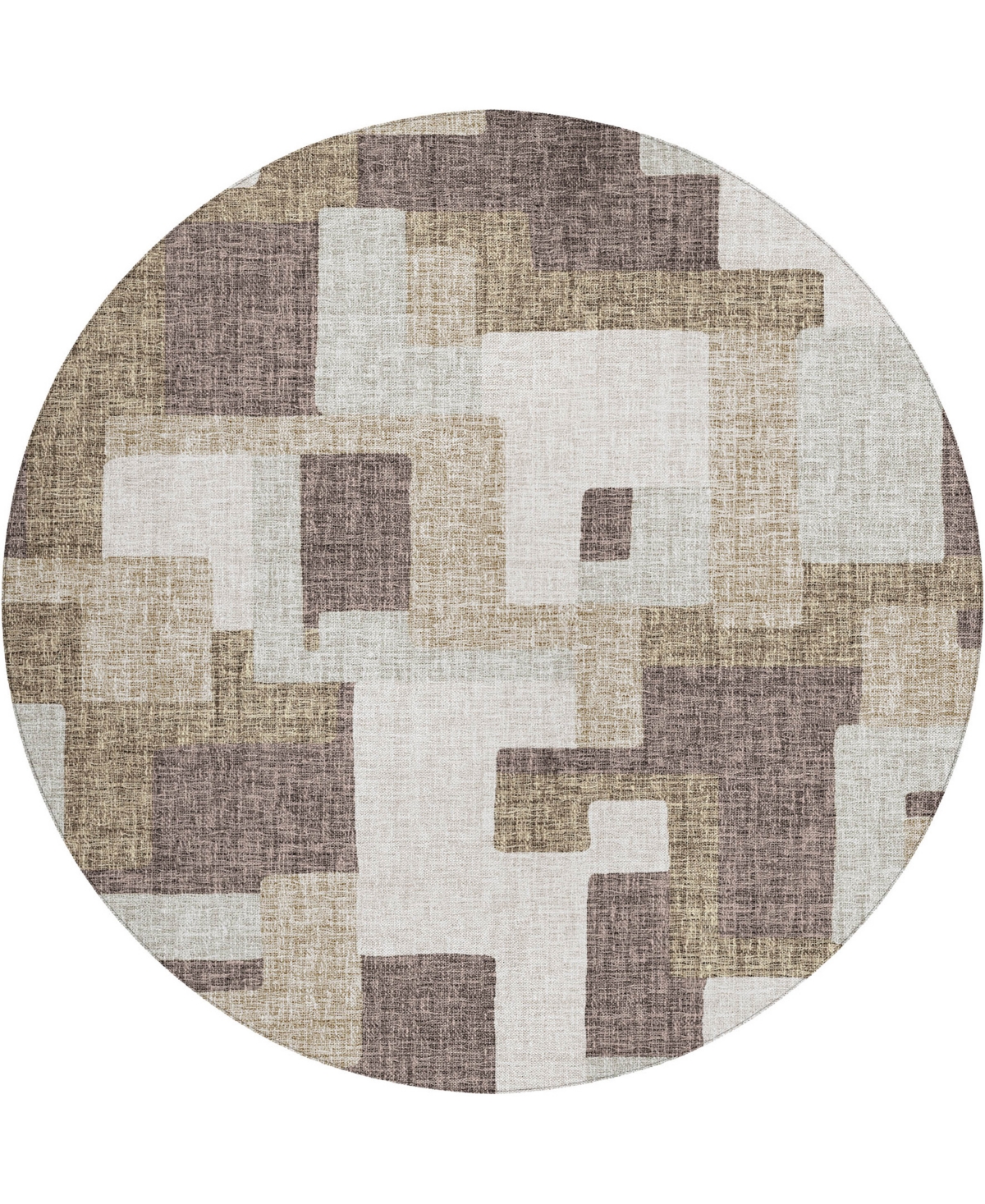 Click here for Dalyn Portico PO3 8x8 Round Area Rug - Brown prices