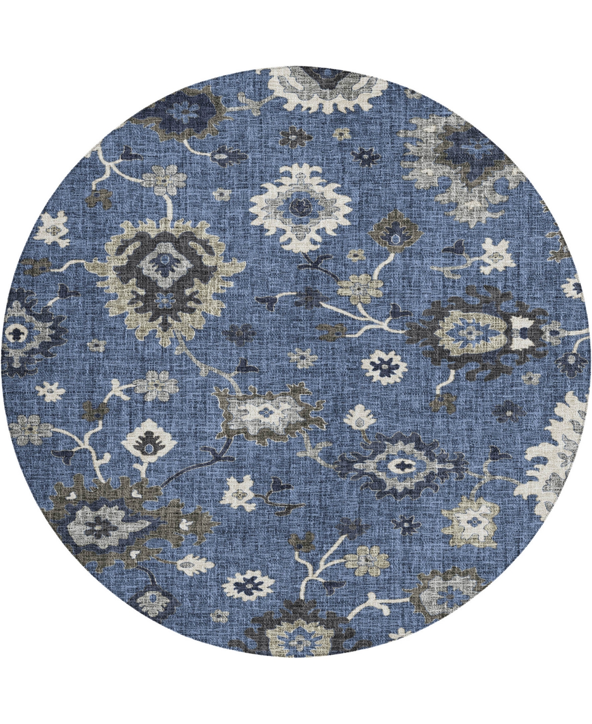Click here for Dalyn Portico PO6 8x8 Round Area Rug - Blue prices