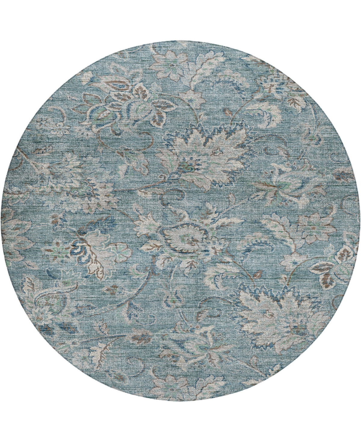 Click here for Dalyn Silk Road SR2 8x8 Round Area Rug - Blue  Den... prices