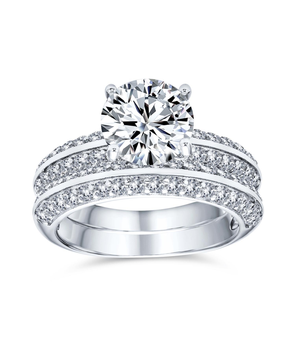 Click here for Bling Jewelry Art Deco Style 3CT Cubic Zirconia Pr... prices